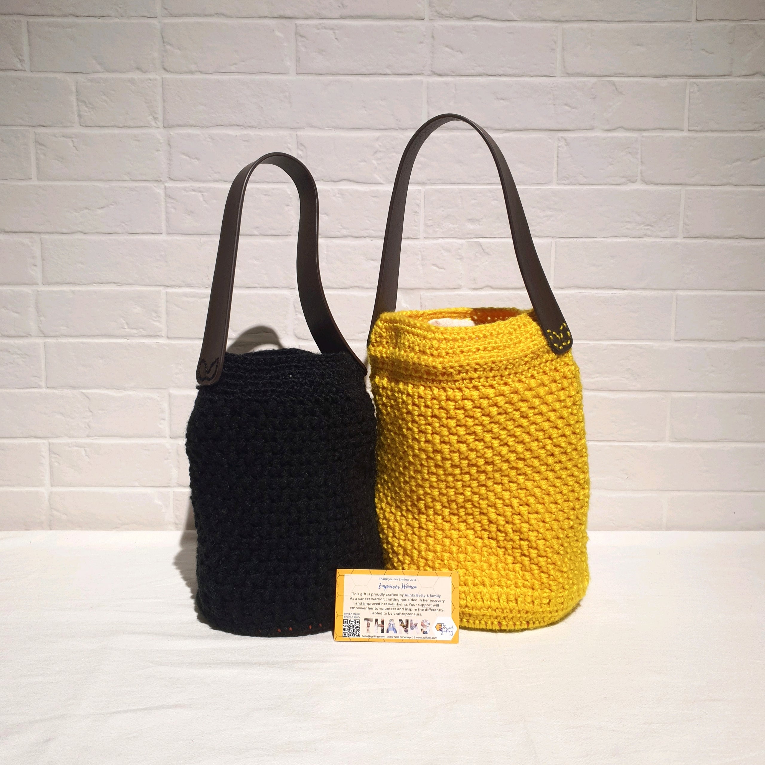 Crochet Bucket Bag (Round Base) – Social Gifting / SGifting Pte Ltd