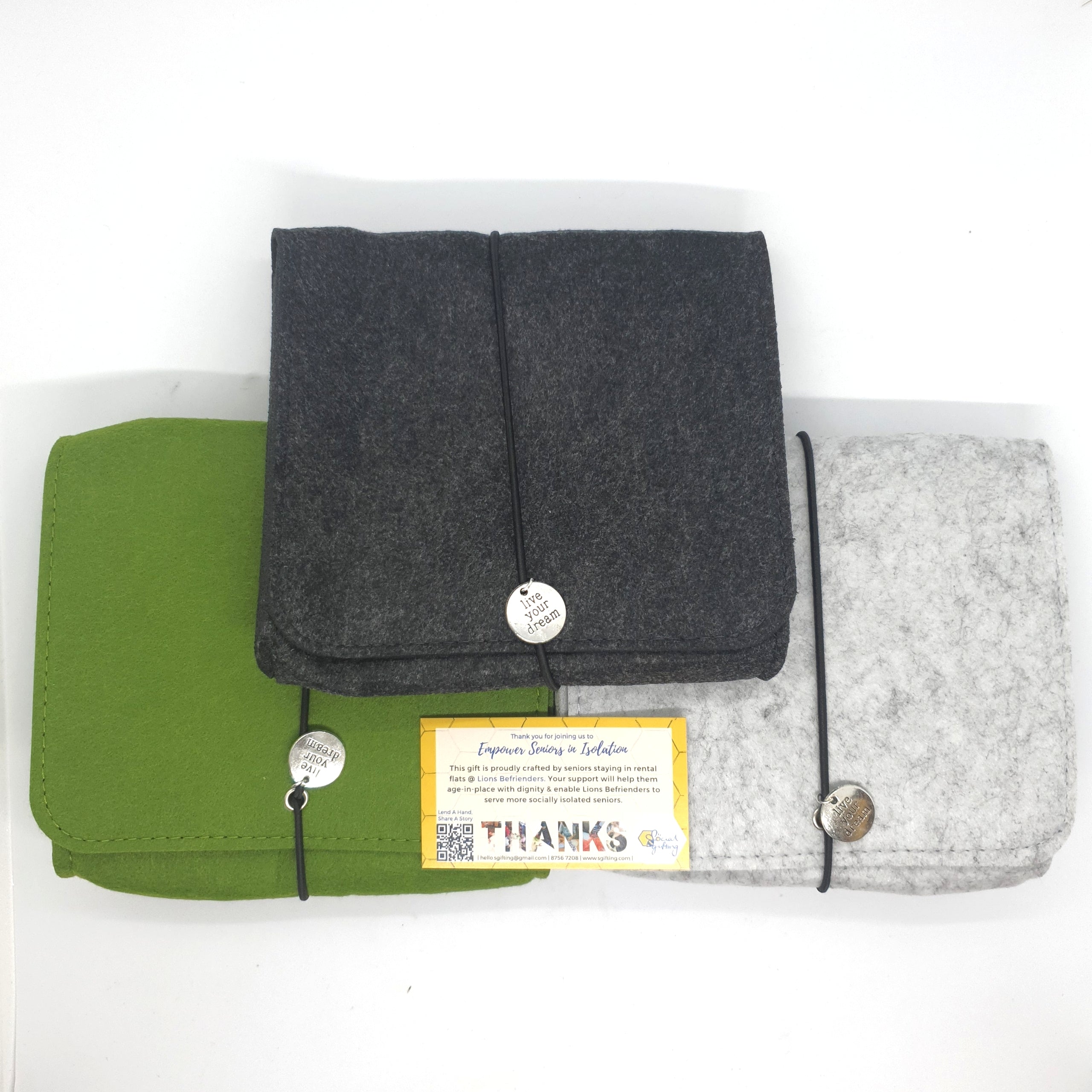 Felt Pouch for Cables – Social Gifting / SGifting Pte Ltd