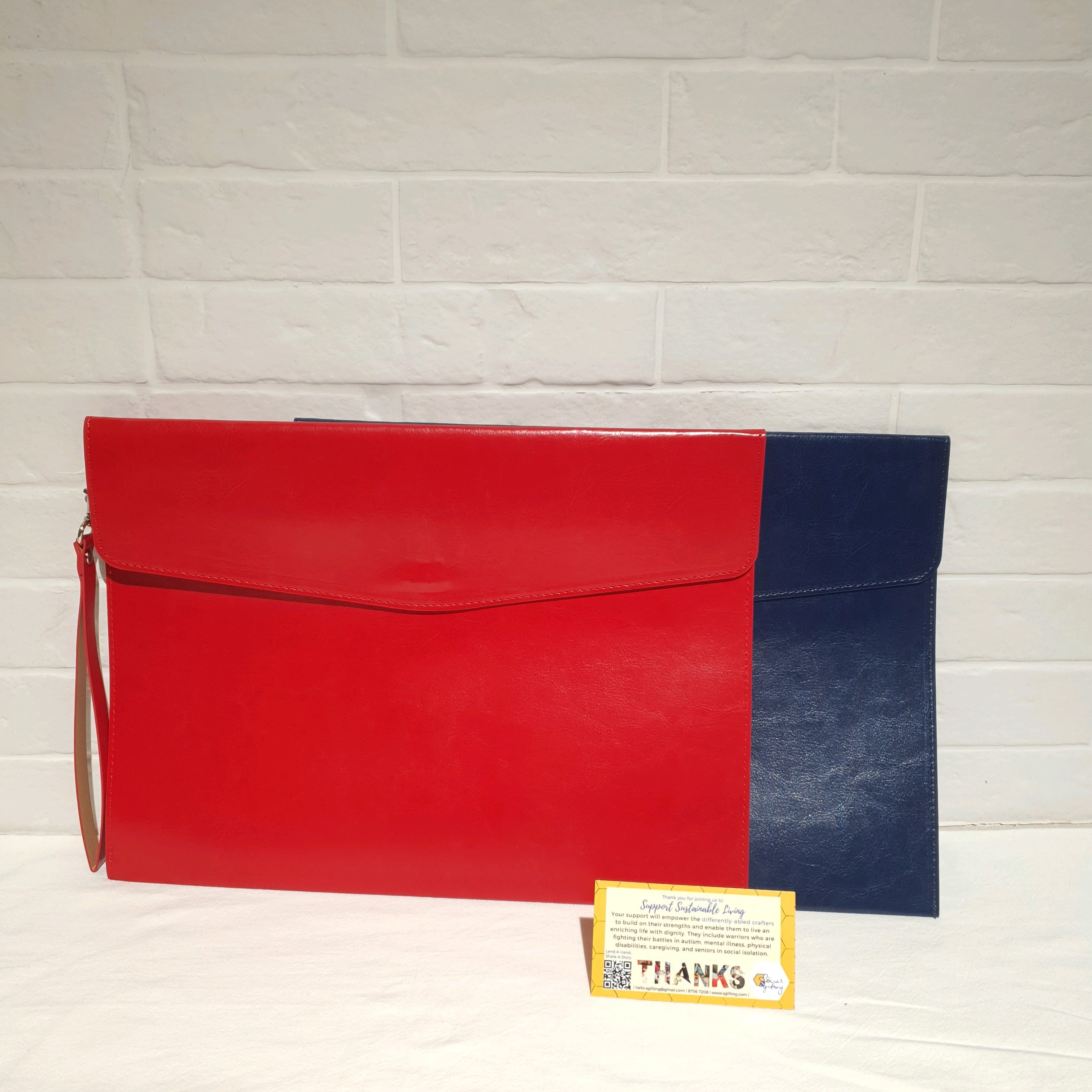PU Leather A4 Document Folder With Handle – Social Gifting / SGifting ...